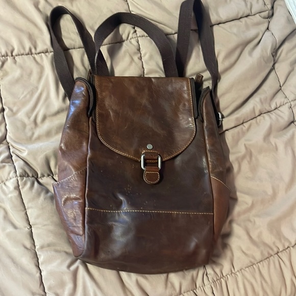 Jack Georges | Bags | Jack Georges Convertible Leather Backpack Or ...